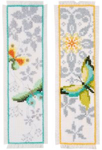 Vervaco Cross Stitch Bookmark Kit Butterfly (Set of 2) - Craftmar