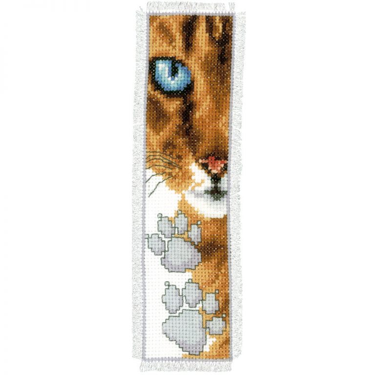 Vervaco Cross Stitch Bookmark Kit Cat - Craftmar