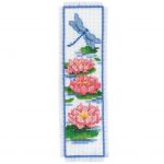 Vervaco Cross Stitch Bookmark Kit Water Flowers - Craftmar